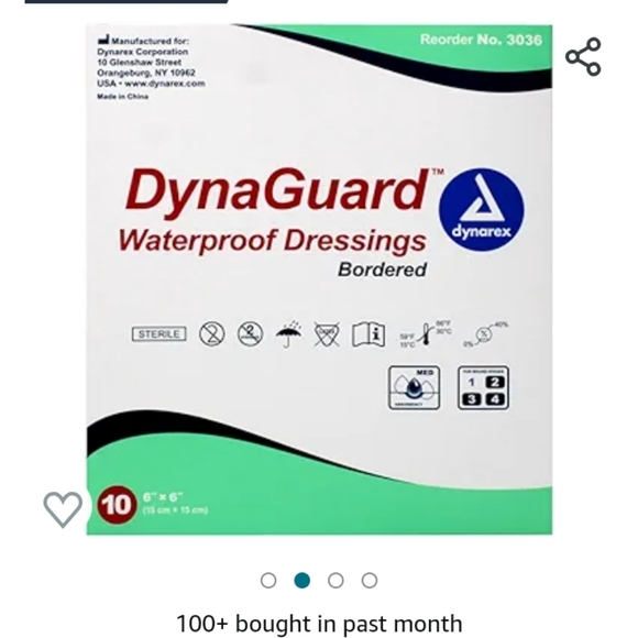 Dynarex | Other | New Dynarex Dynaguard 6x6 Waterproof Sterile Wound ...
